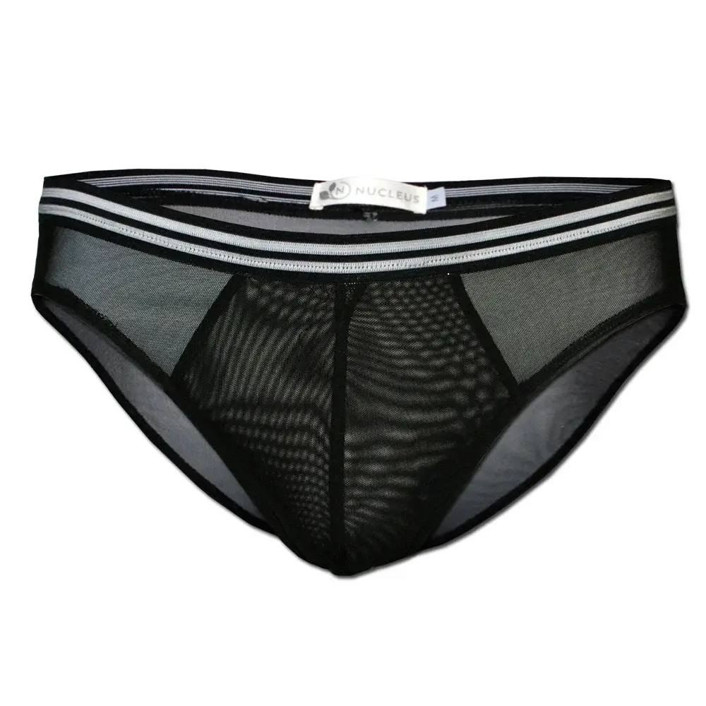 Nucleus ⋆ Mesh Men's Briefs ⋆ Black Sheer Briefs