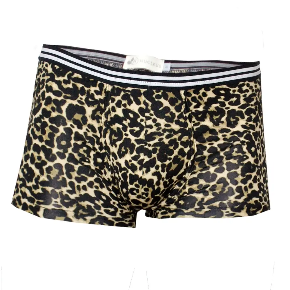 Nucleus⋆ Grrr Leopard Print Men's Underwear - Shorty Boxer